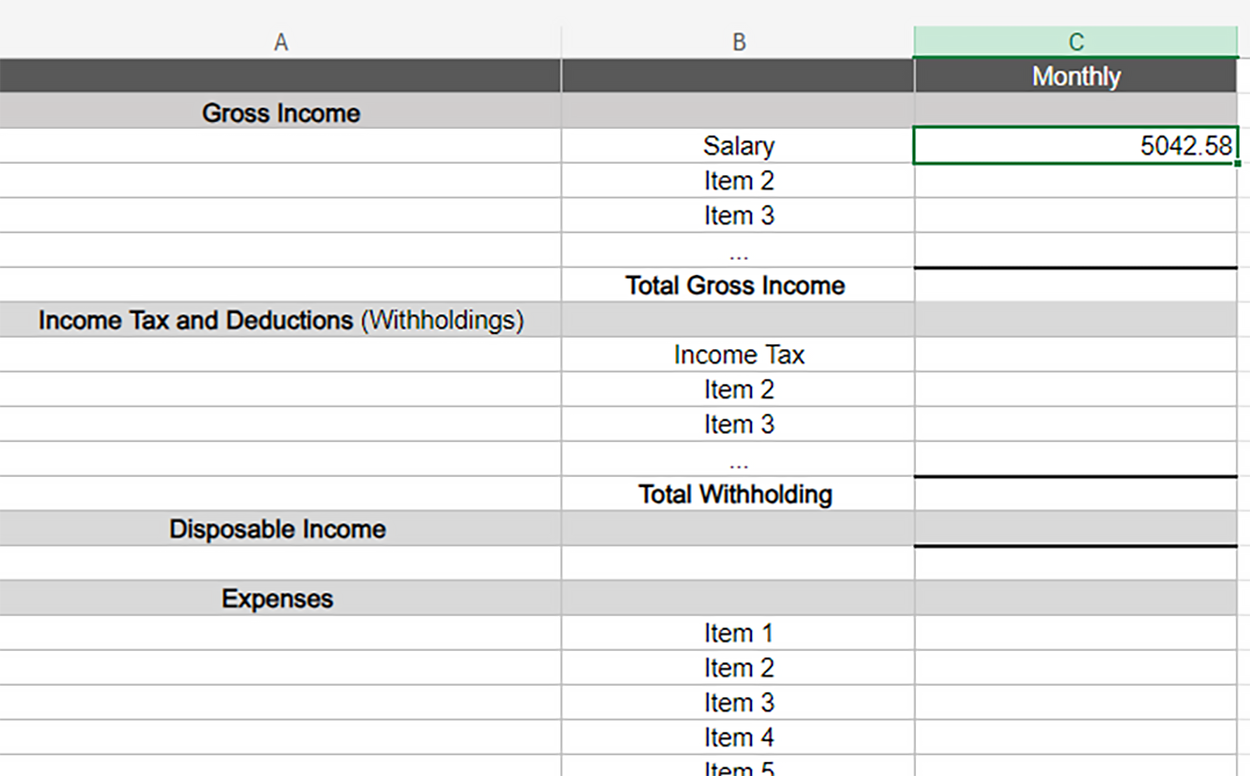Preparing a Personal Monthly Budget Tutorial | Sophia Learning