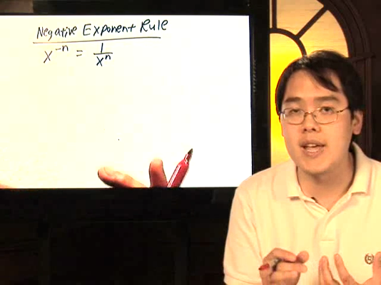 Converting to Negative Exponents Tutorial | Sophia Learning