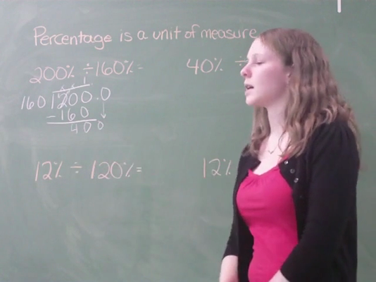 Dividing Percentages Tutorial | Sophia Learning