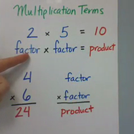 Multiplication Terms Tutorial | Sophia Learning