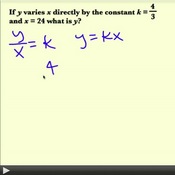 Direct Variation Equations Tutorials, Quizzes, and Help | Sophia Learning