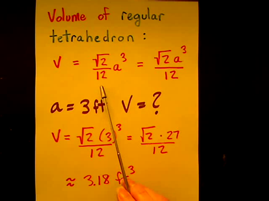 Volume of a Tetrahedron Tutorial | Sophia Learning