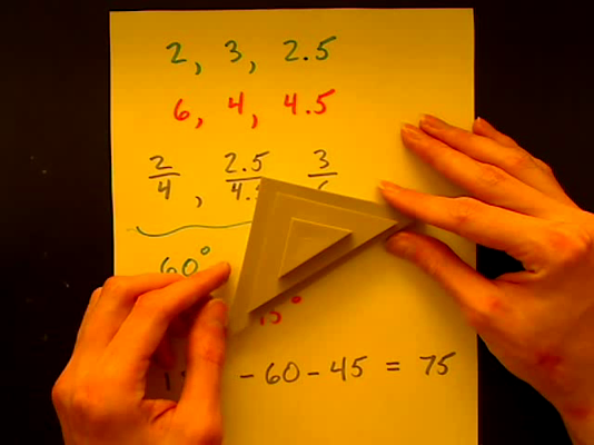 Determining Angles of Similar Triangles Tutorial | Sophia Learning