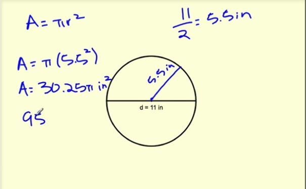 Calculating the Area of a Circle Tutorial | Sophia Learning