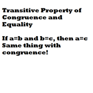 Transitive Property of Congruence and Equality Tutorial | Sophia Learning