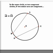 Properties of Chords and Minor Arcs in Congruent Circles Tutorials ...