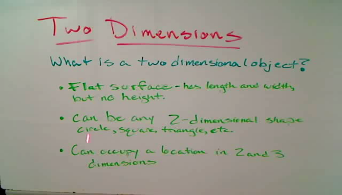 Two Dimensions Tutorial | Sophia Learning