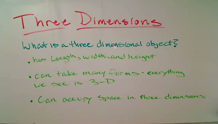 Three Dimensions Tutorial | Sophia Learning