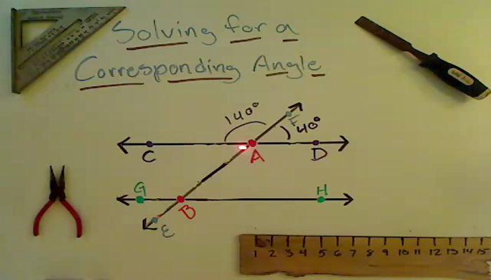 Solving for a Corresponding Angles Tutorial | Sophia Learning