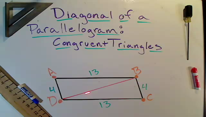 The Diagonal of a Parallelogram Tutorial | Sophia Learning