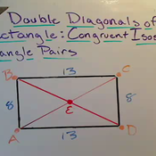 Double Diagonals of a Rectangle Tutorial | Sophia Learning