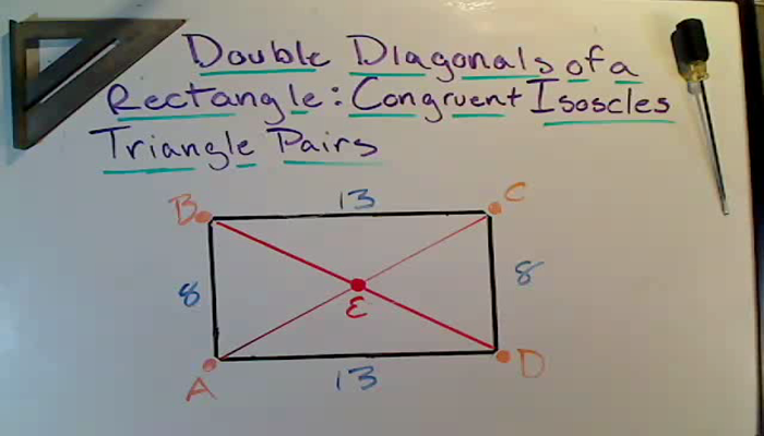 Double Diagonals of a Rectangle Tutorial | Sophia Learning