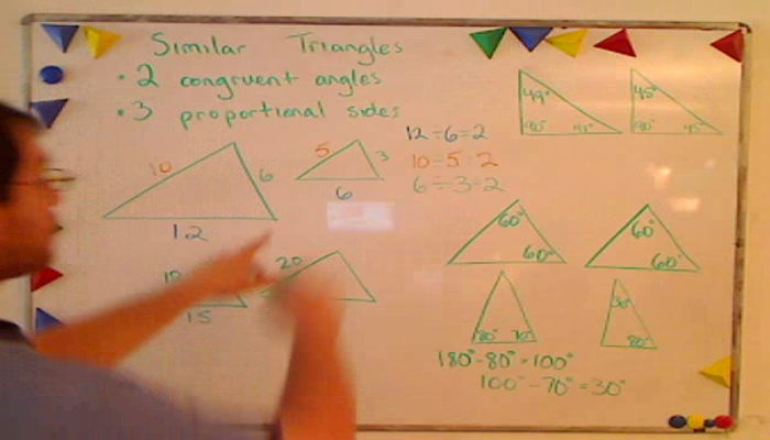 Determining Angles of Similar Triangles Tutorial | Sophia Learning
