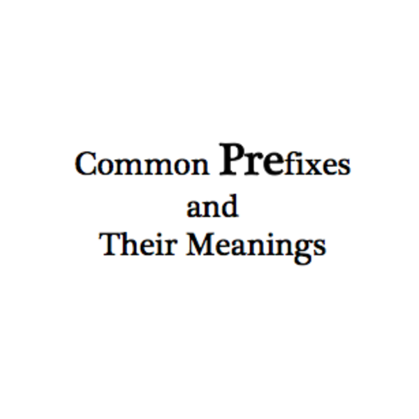 Common Prefixes and their Meanings Tutorial | Sophia Learning