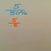 Dividing Whole Numbers by Percentages Tutorial | Sophia Learning