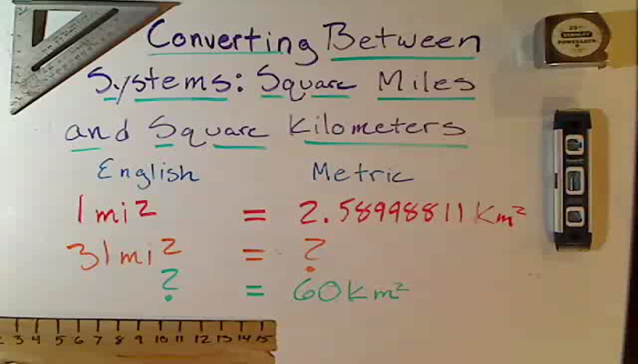 Converting Between Square Miles and Square Kilometers Tutorial | Sophia ...