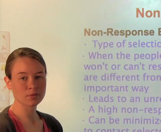 Nonresponse and Response Bias Tutorial | Sophia Learning