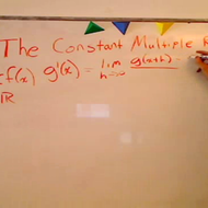 The Constant Multiple Rule Tutorial | Sophia Learning