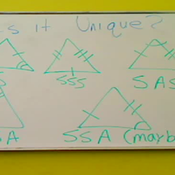Determining if a Triangle is Unique Tutorial | Sophia Learning