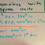 Conversion of Square Units Tutorial | Sophia Learning