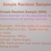 Simple Random Samples Tutorial | Sophia Learning